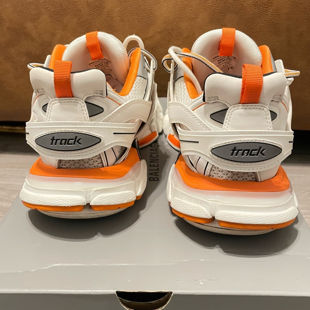 Balenciaga Orange Track Sneakers - Gem